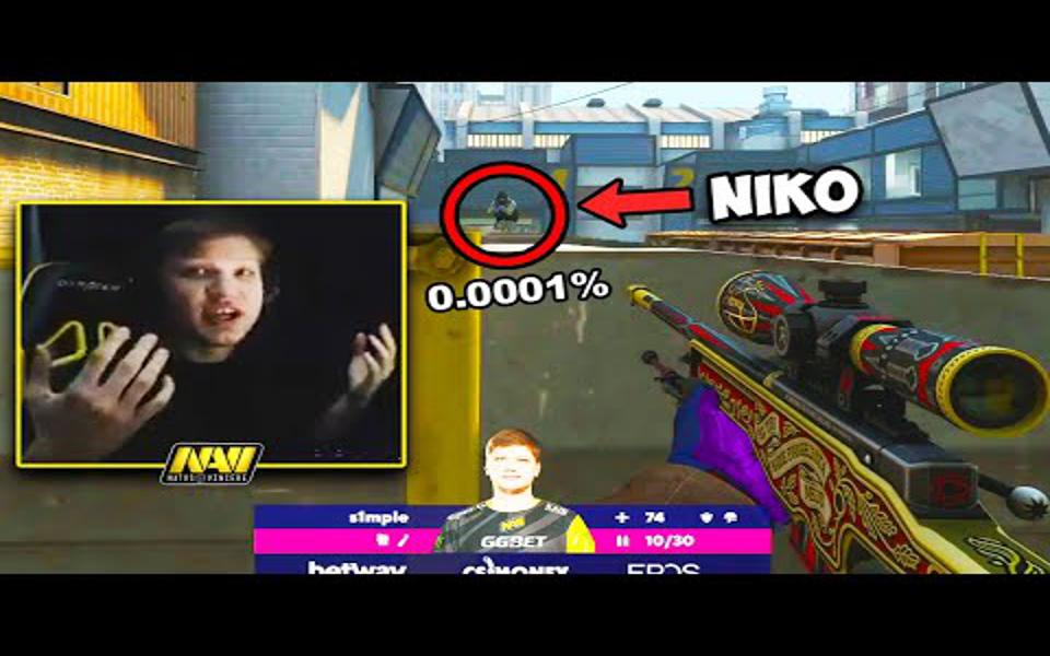 S1MPLE HITS IMPOSSIBLE LADDER NO SCOPE ON NIKO! LIQUID FALLEN AWP ACE! CSGO Twit_哔哩哔哩_bilibili