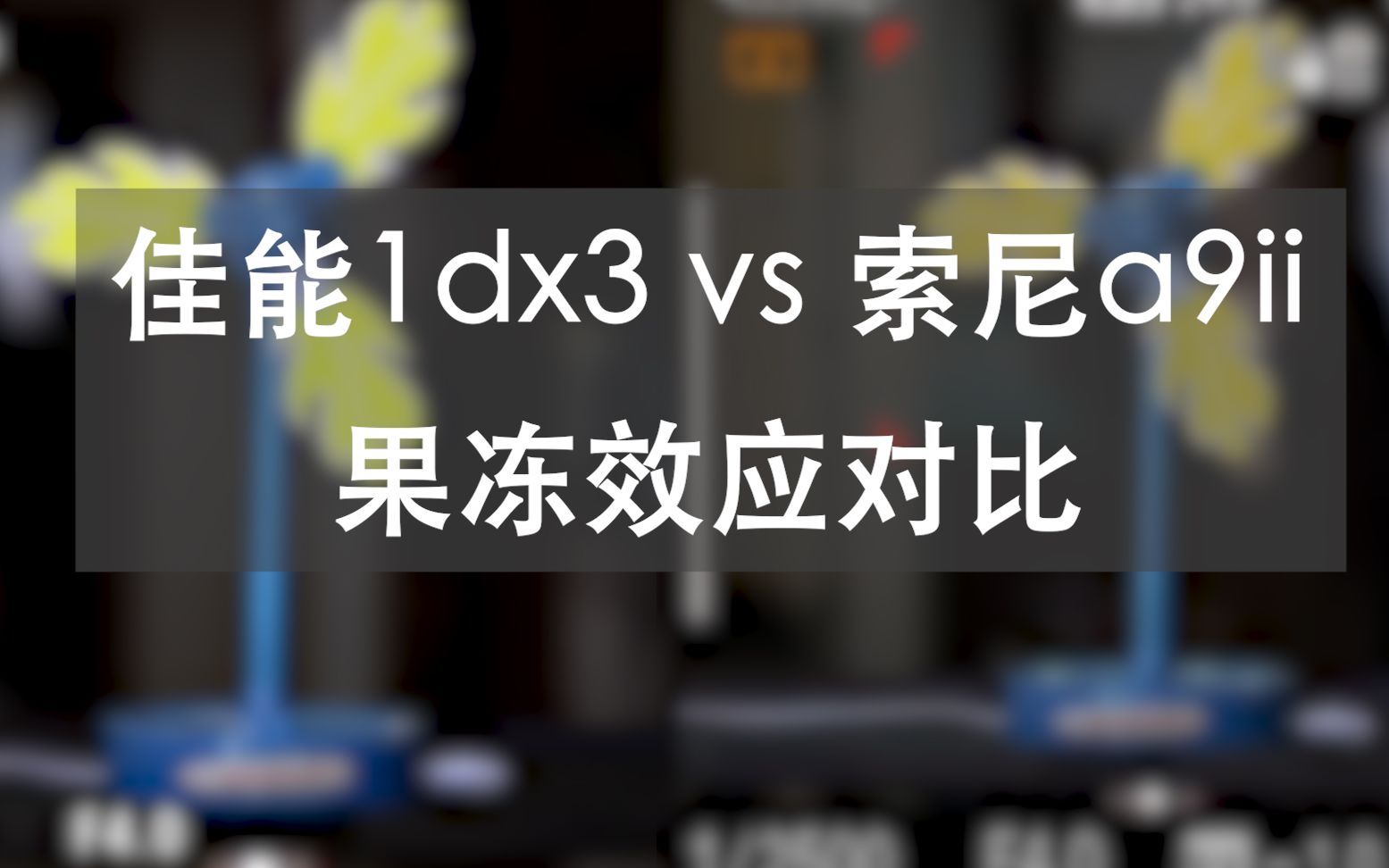 佳能1dx3 vs 索尼a9ii 电子快门 果冻效应对比_哔哩哔哩_bilibili