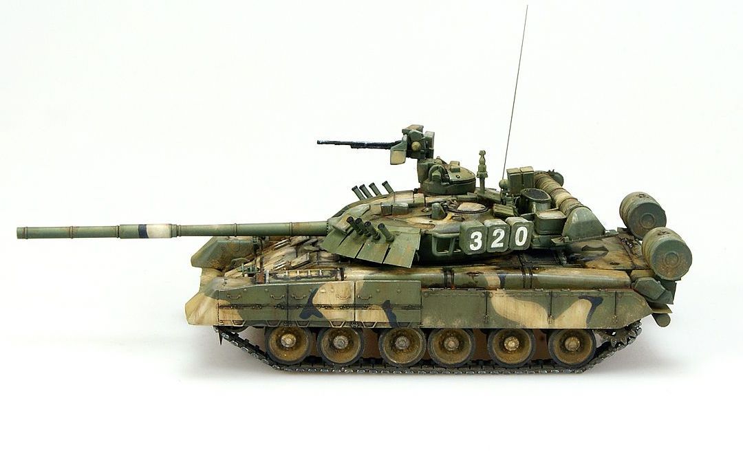 模玩评测 果子狸-.- T80U主战坦克 搜模阁 苏联陆军 t80 军事1：72 合金模型 手办树脂_哔哩哔哩_bilibili