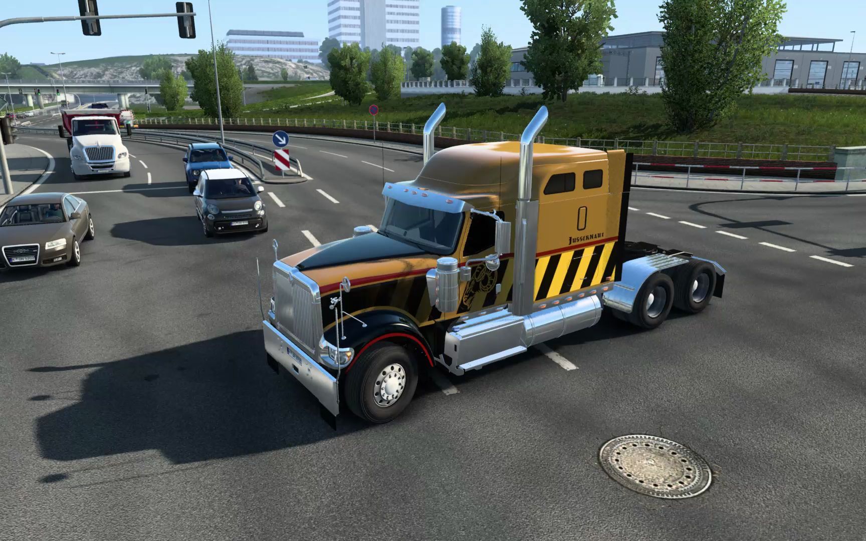 欧卡2mod：美国卡车包1.43_哔哩哔哩bilibili_欧洲卡车模拟2