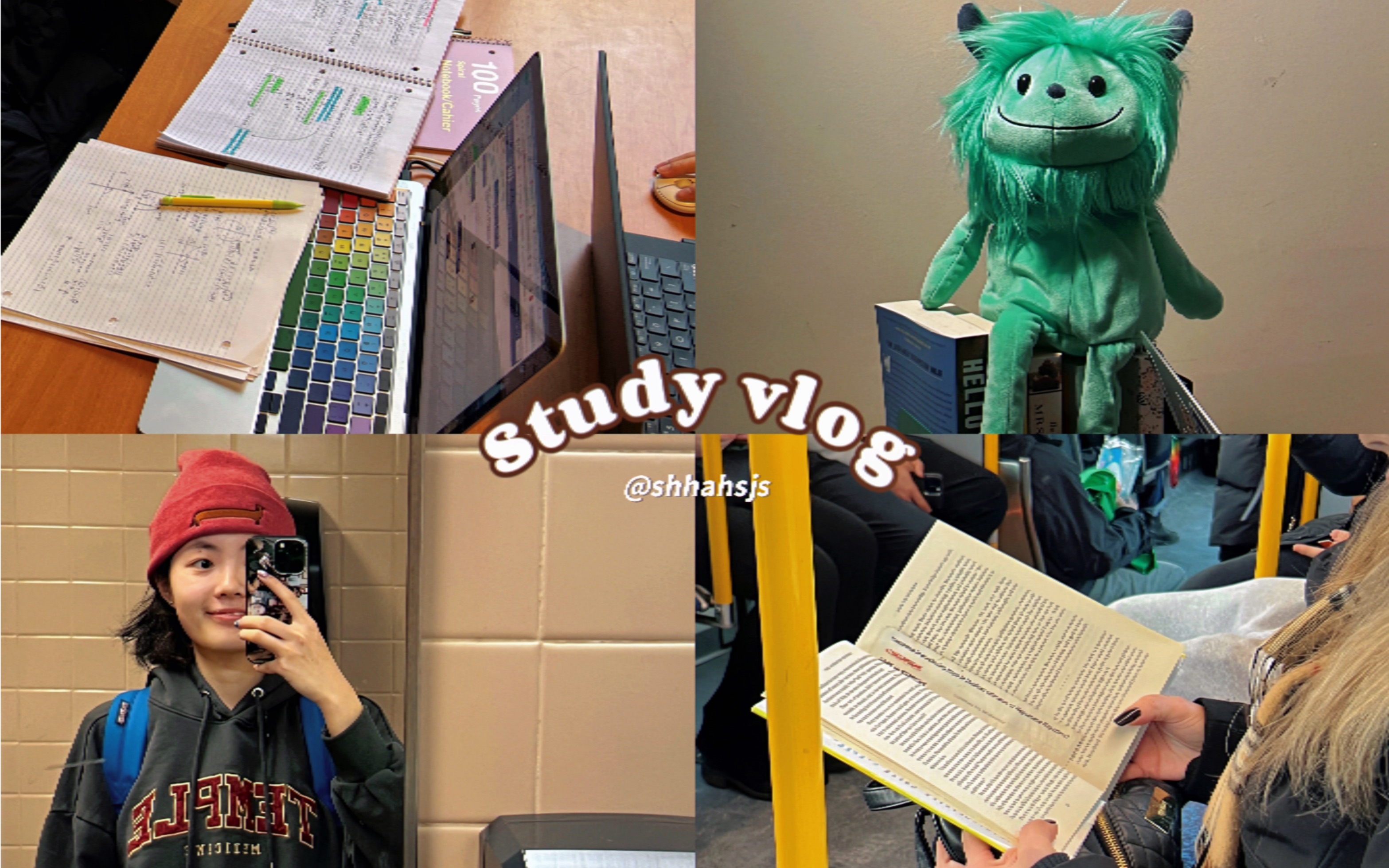 Study vlog* 满课的一天*终于下雪啦!!-shhahsjs-shhahsjs-哔哩哔哩视频