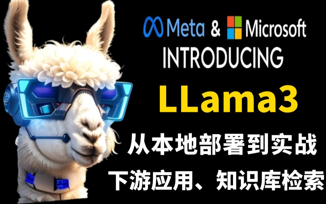 Llama3从本地部署到项目实战,迪哥手把手教你从零配置llama3环境,以及llama3如何做下游应用和知识库检索,看完就能跑通! 迪哥带你
