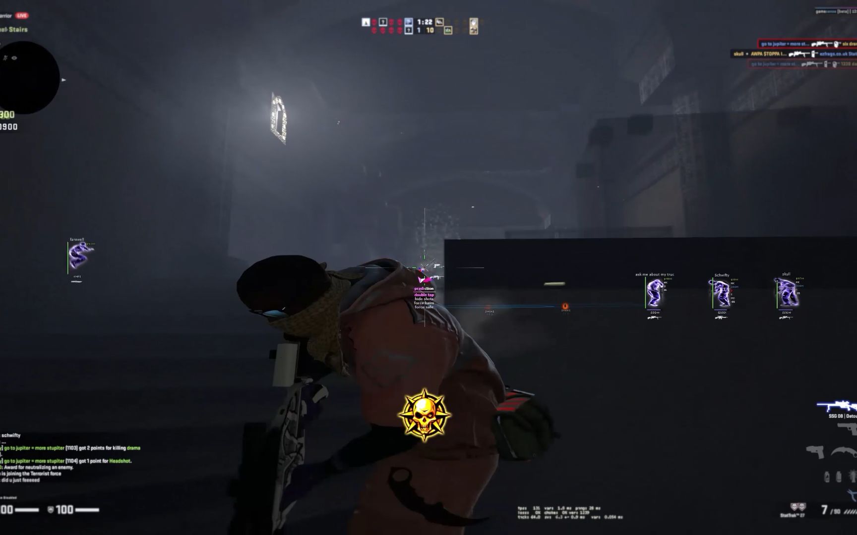 hvh with gamesense.pub/skeet.cc_哔哩哔哩_bilibili