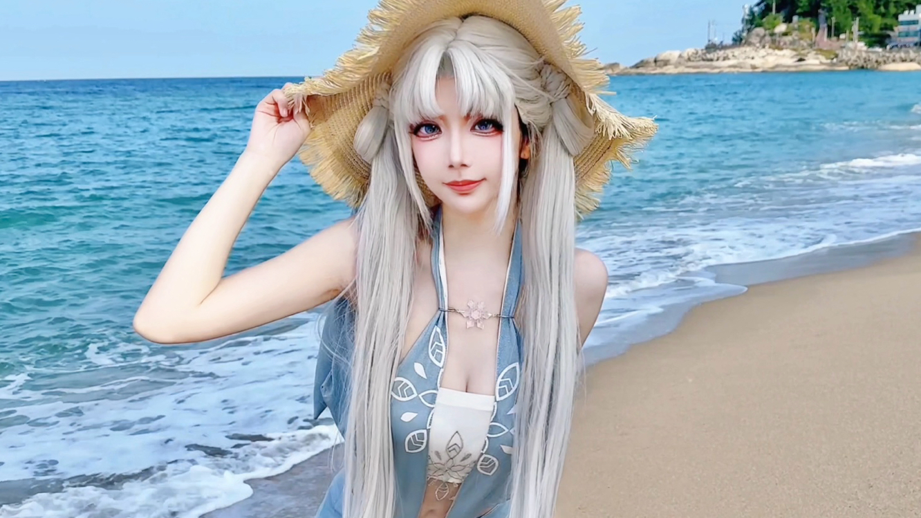 在韩国的海边拍cos是什么体验？！｜束草vlog-baka爱-baka爱-哔哩哔哩视频