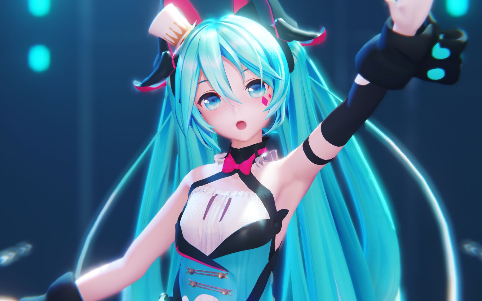 【初音ミクMMD】Catch the Wave_哔哩哔哩_bilibili
