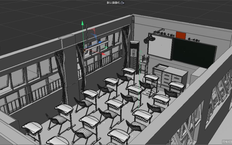 【c4d】6小时3d建模教室场景制作-沉淀后做一个温暖的人-C4D-哔哩哔哩视频