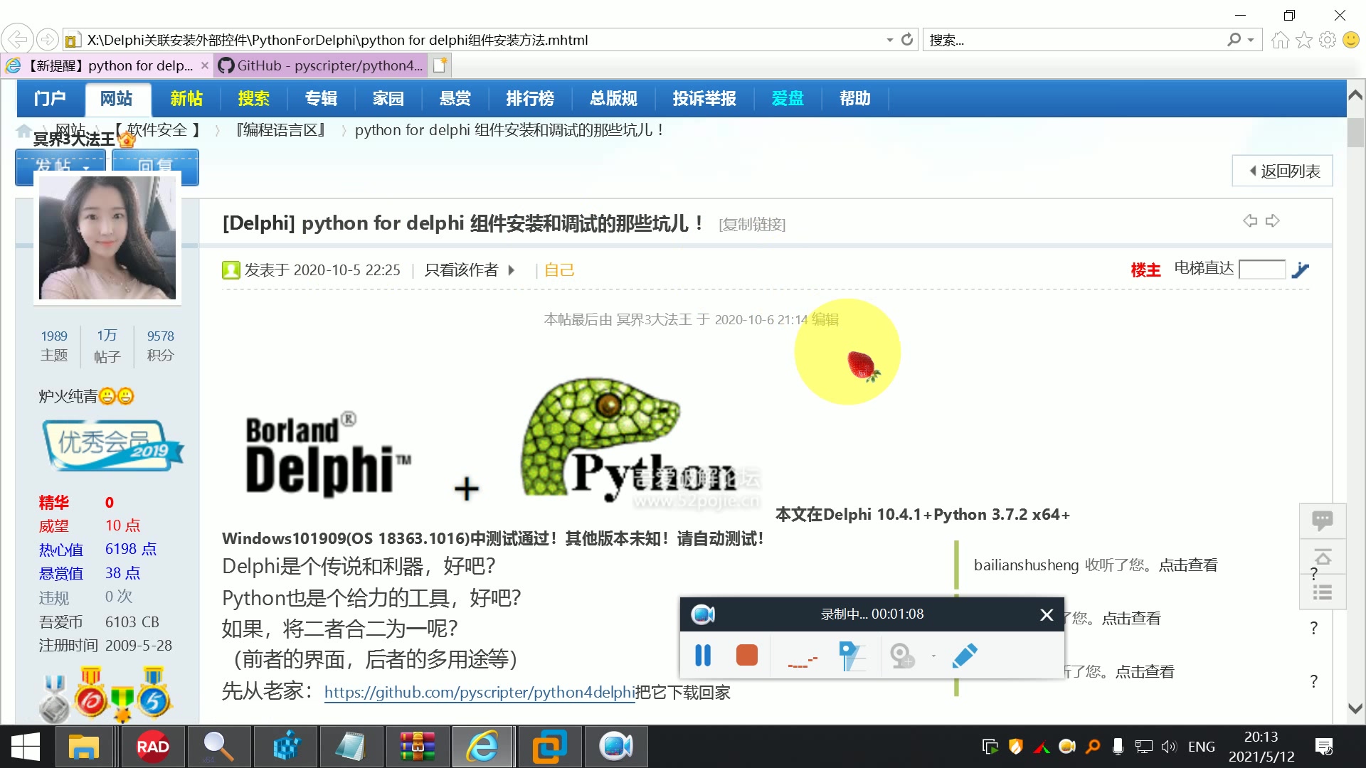 python for Delphi 10.4.2安装详解和常见问题扫坑儿_哔哩哔哩_bilibili