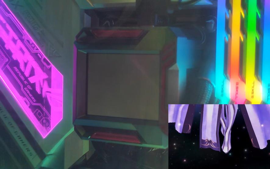 VK E360水冷头看动画之EVA篇 附rog败家之眼动画