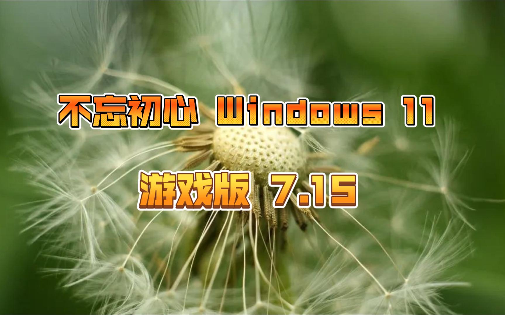 【不忘初心游戏版】Windows11_21H2_22000.3079_X64_无更新[精简版][2.76G](2024.7.15)-HRsystemBOX-HRsystemBOX-哔哩哔哩视频