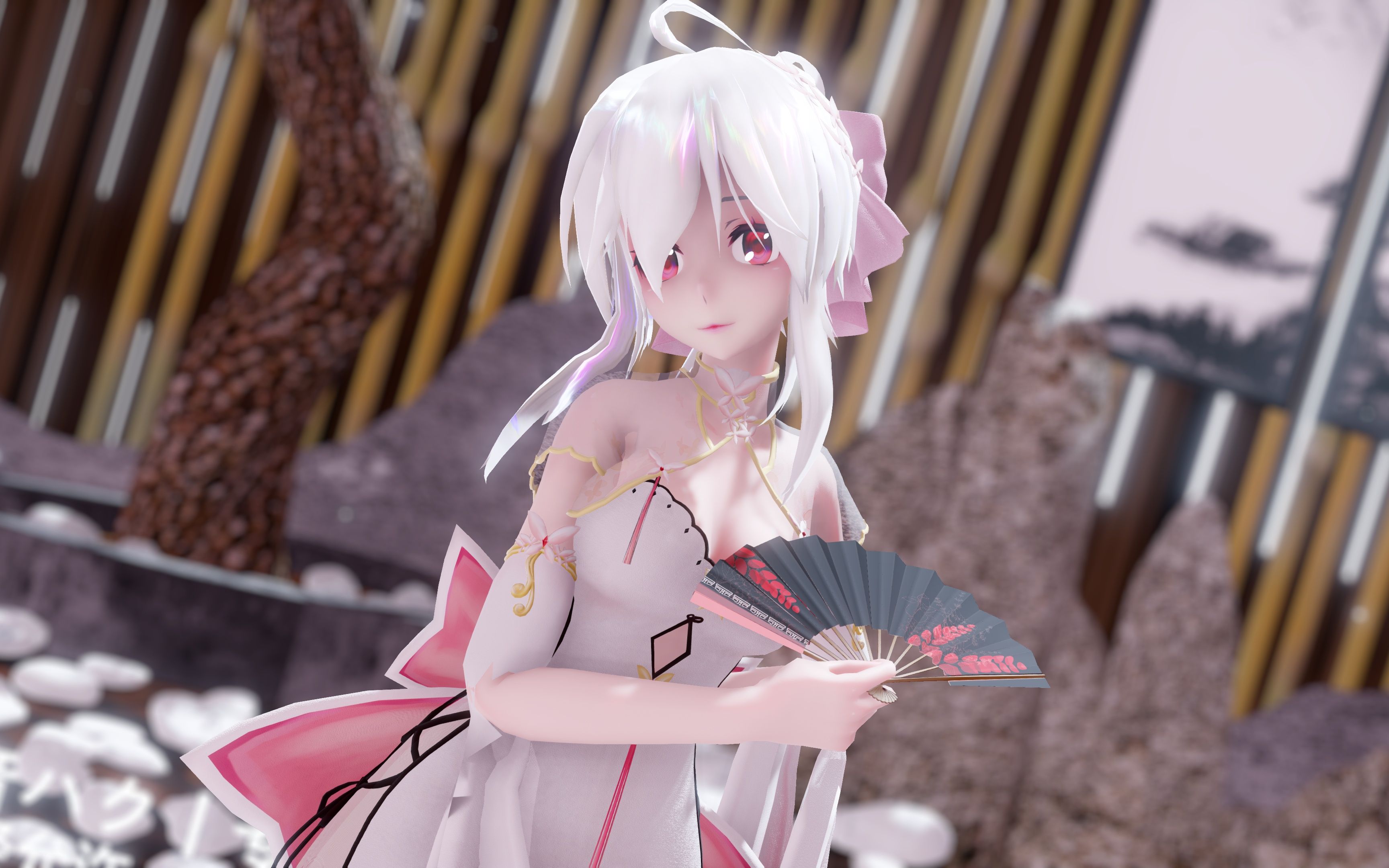 【弱音MMD 4K 弱音生贺】 蝶律弱音-花月成双 -丨弱音ハク丨-丨弱音ハク丨-哔哩哔哩视频