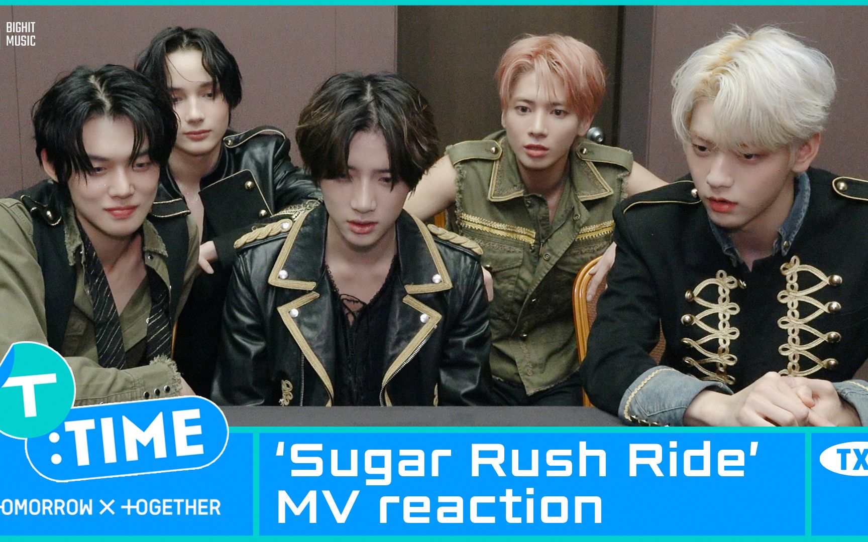 [T:TIME] 'Sugar Rush Ride' MV reaction - TXT-TXT_OFFICIAL-TXT_OFFICIAL-哔哩哔哩视频