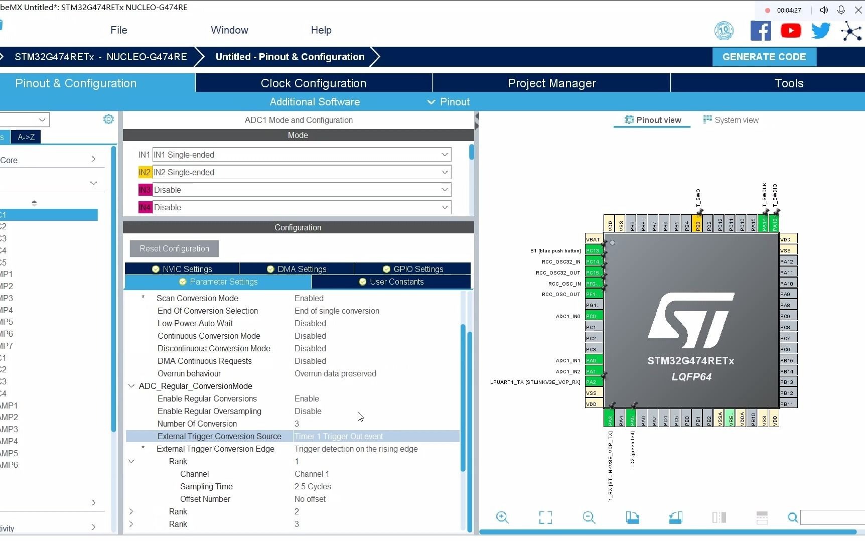STM32G474-ADC-DMA-printf_x264_哔哩哔哩_bilibili