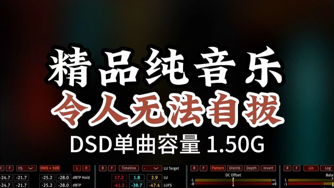 精品纯音乐，悠扬舒适，令人无法自拔！DSD完整版1.50G，顶级hifi音乐，百万调音师专业录音棚制作-车音乐_百万调音师-车音乐_百万调音师-哔哩哔哩视频