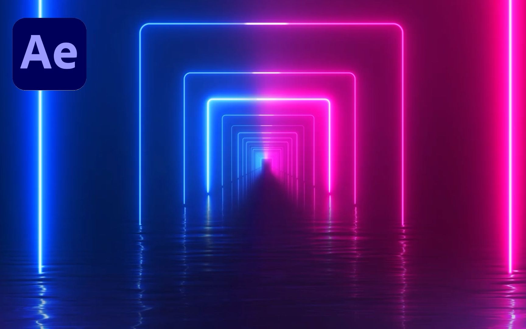 【AE教程】如何在AE中制作霓虹灯音频可视化？10分钟教会你！-AE_C4D自修室-AE_C4D自修室-哔哩哔哩视频