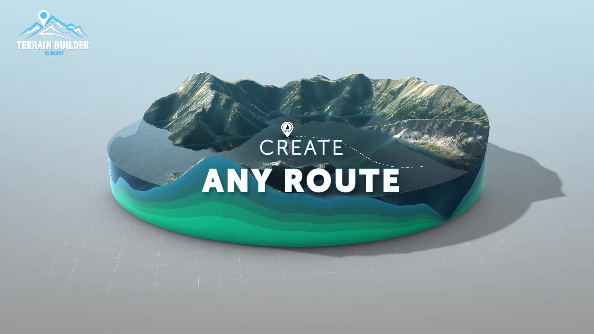 AE脚本-真实3D地形剖面图地图路线轨迹导航动画模板，完美集成Element 3D插件-空游谭中鱼-剪辑-哔哩哔哩视频