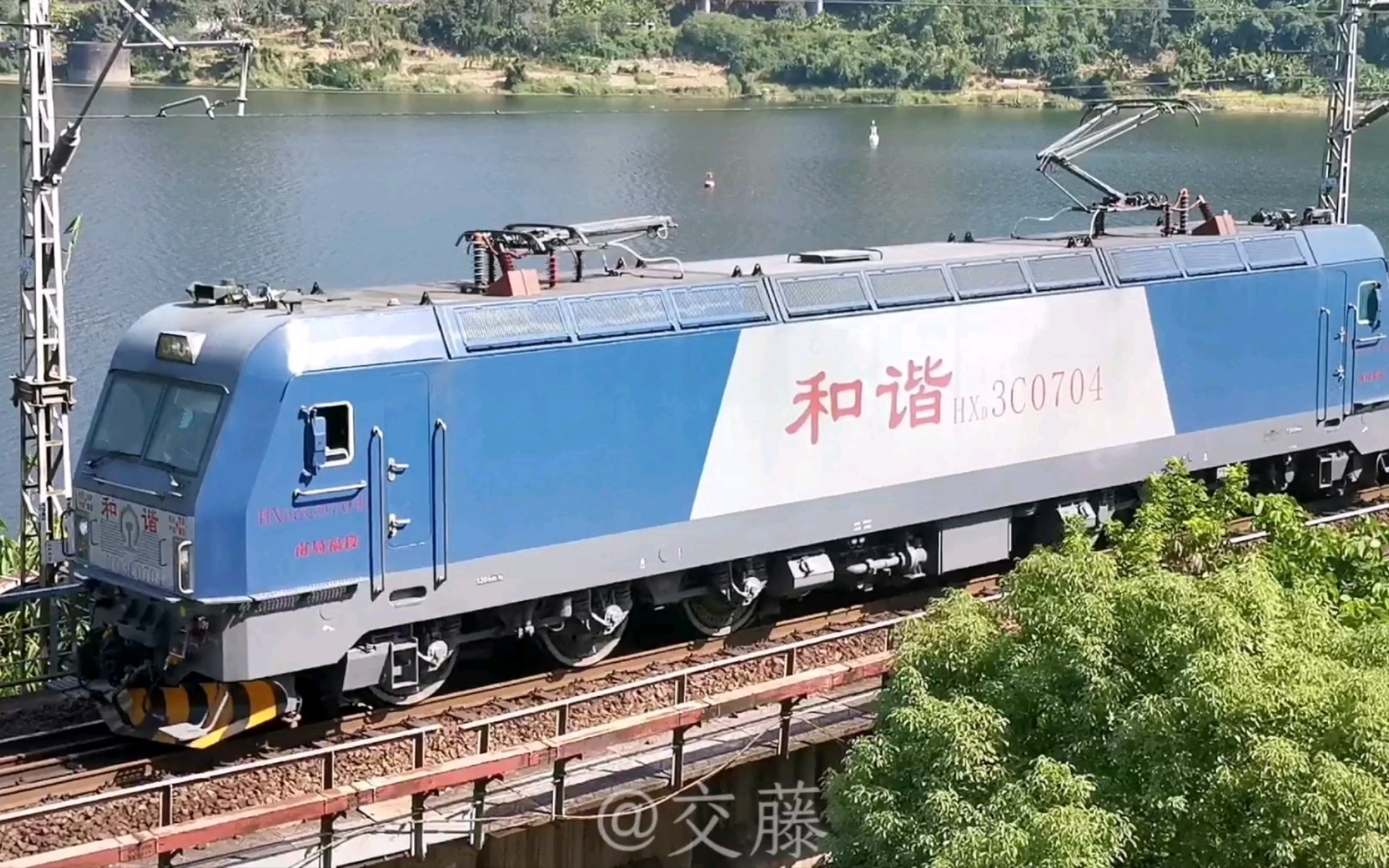 HXD-3C0704牵引货列-敞车-棚车-平车_哔哩哔哩_bilibili