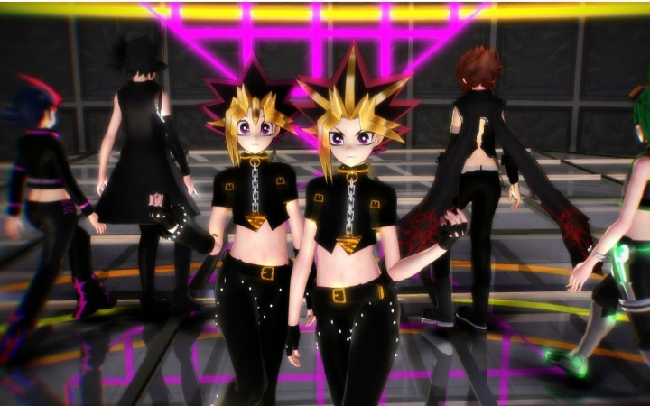 【游戏王MMD】主人公六人的ECHO【自改模型】_哔哩哔哩_bilibili