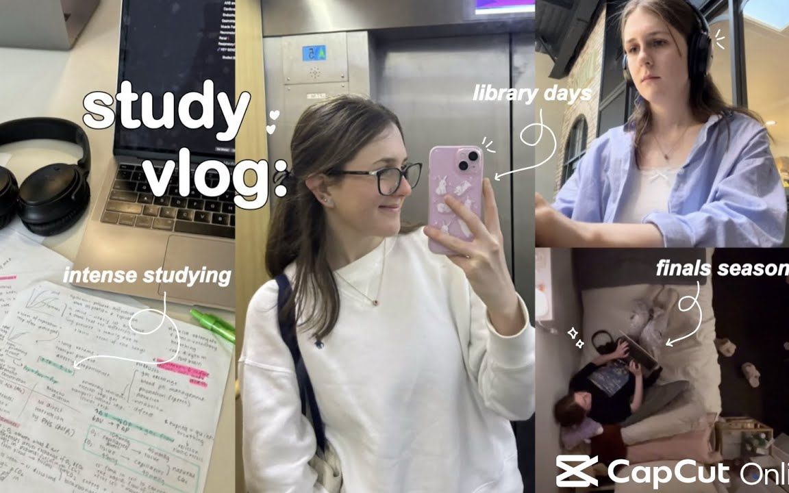 [英字|ste.phanie]期末考试季｜完成作业｜熬夜学习｜图书馆-香蕉船Eleven-香蕉船Eleven-哔哩哔哩视频