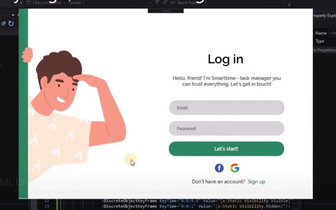 C# WPF UIDesign _ XAML UI_Login Screen_哔哩哔哩_bilibili