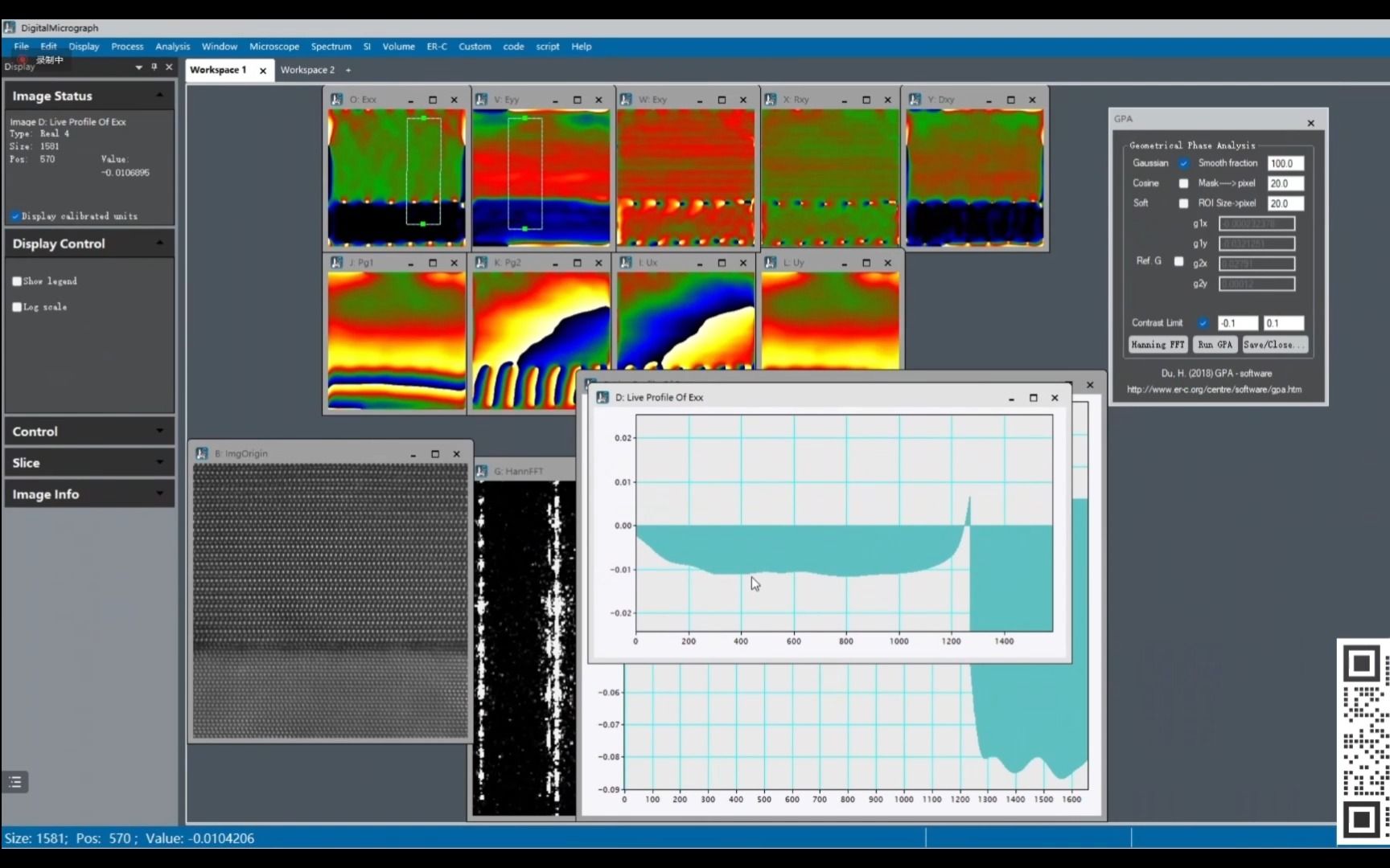 透射电镜TEM分析软件CrysTBox操作简单教程：晶面间距、晶面夹角、晶带轴、衍射斑点等