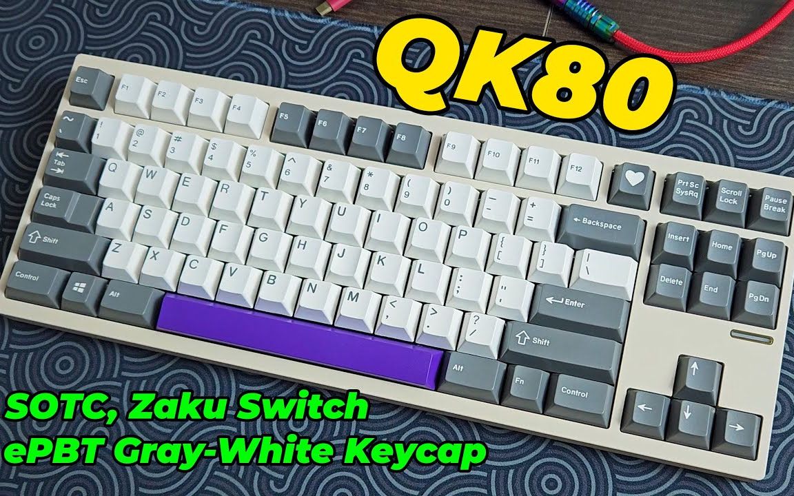 【转载】【QK80 阳极月光绿 PVD 银 | Review | 打字音
