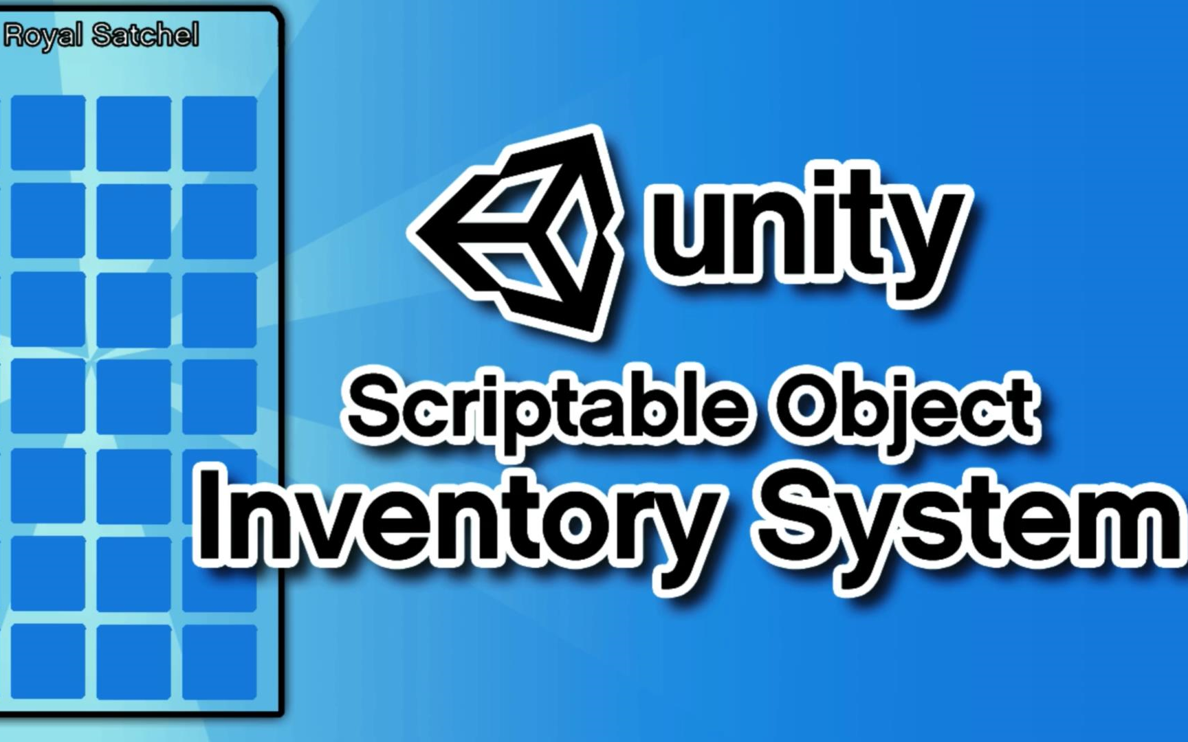 【Unity 3D】-背包系统-Scriptable Object Inventory System_哔哩哔哩_bilibili