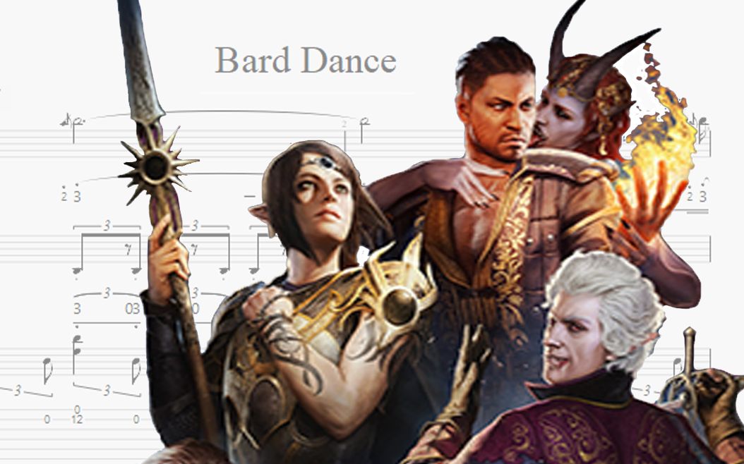 【博德之门3】吟游诗人舞曲 / Bard Dance 全乐器自扒谱-琰Yannn-琰Yannn-哔哩哔哩视频