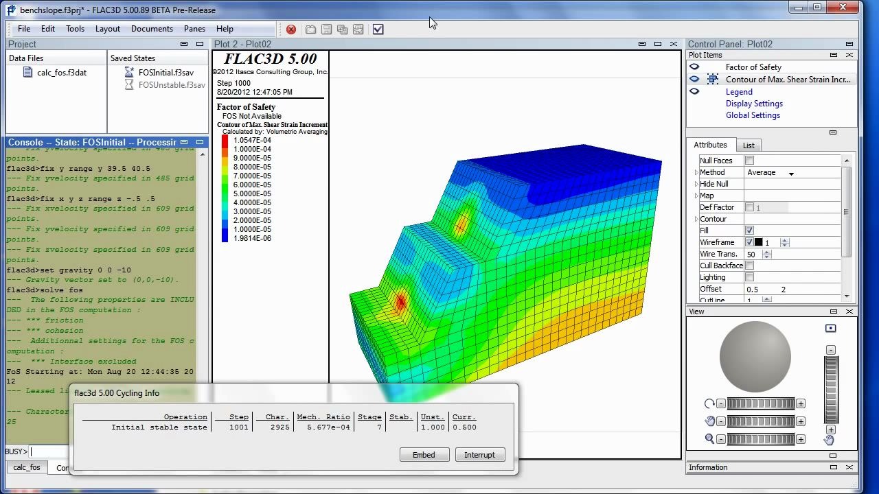 Flac3d 教程之 犀牛+griddle建模