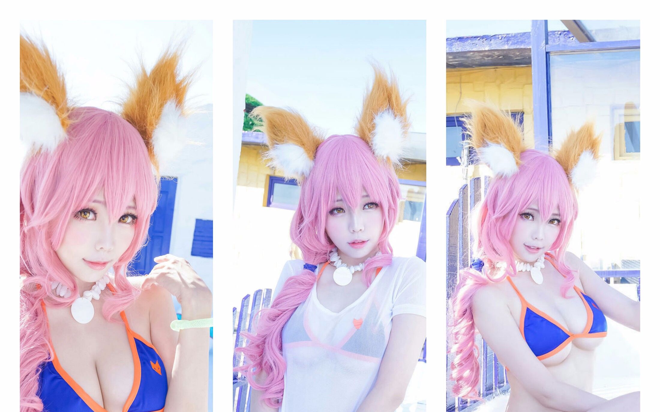 【Elyee子】泳装玉藻前，夏天就是要这样嘛-喜欢cos的滨海-喜欢cos的滨海-哔哩哔哩视频