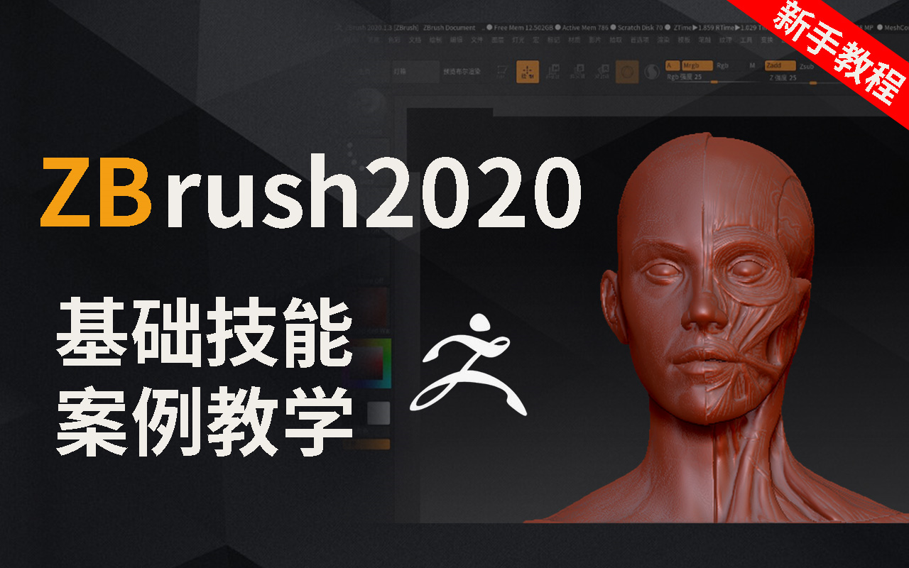【合集持续更新】ZBrush 2020入门到精通（多案例教学）_哔哩哔哩_bilibili