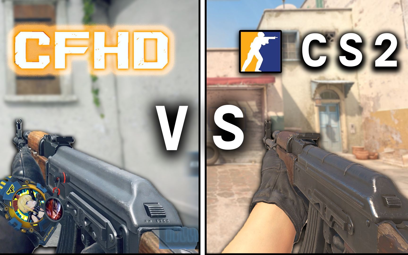 CS2 起源2 对比 CFHD 虚幻3 表现如何呢？-小小皮卡鼠-小小皮卡鼠-哔哩哔哩视频
