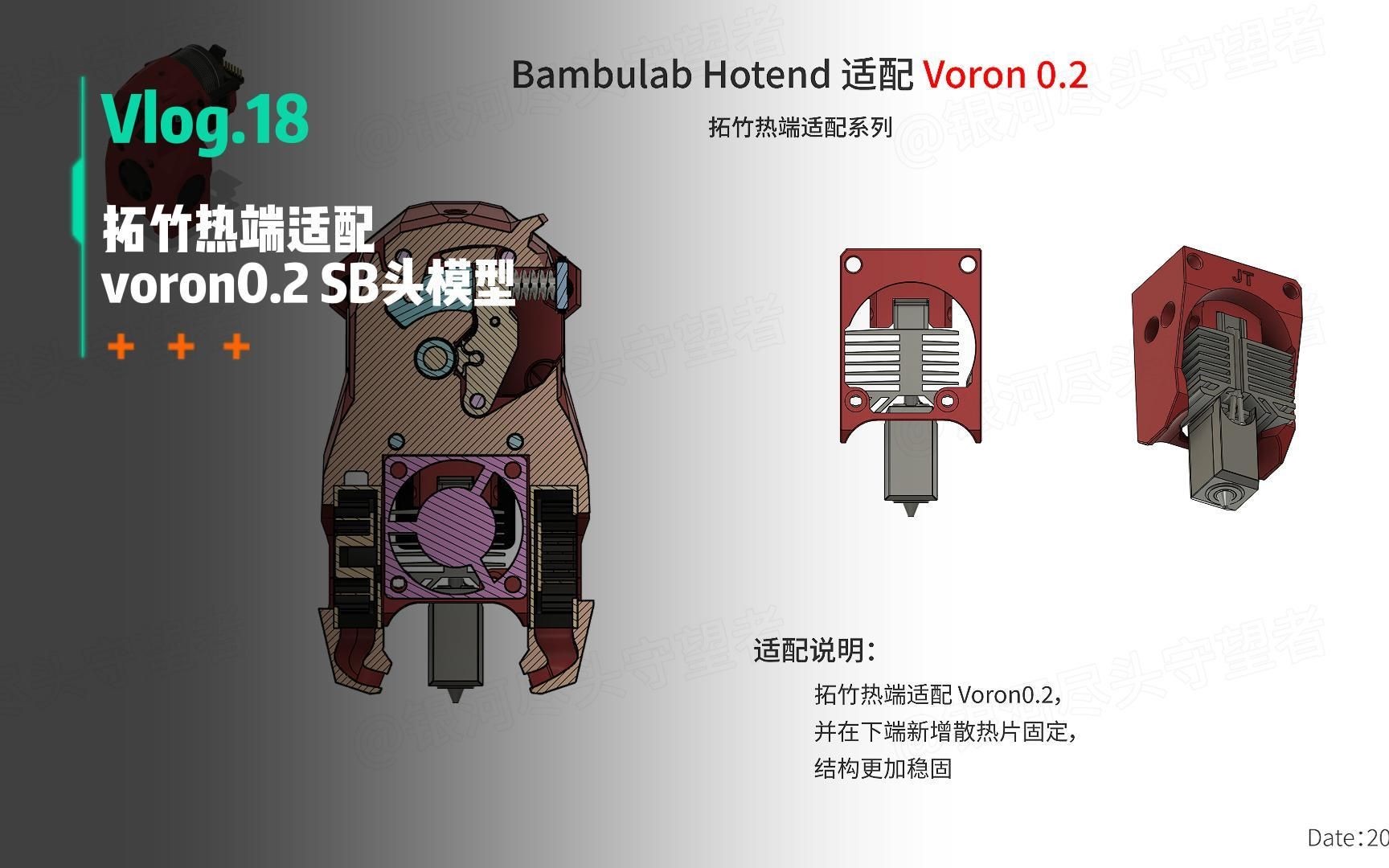 BambLab 拓竹热端为啥香到Voron打印机去了？