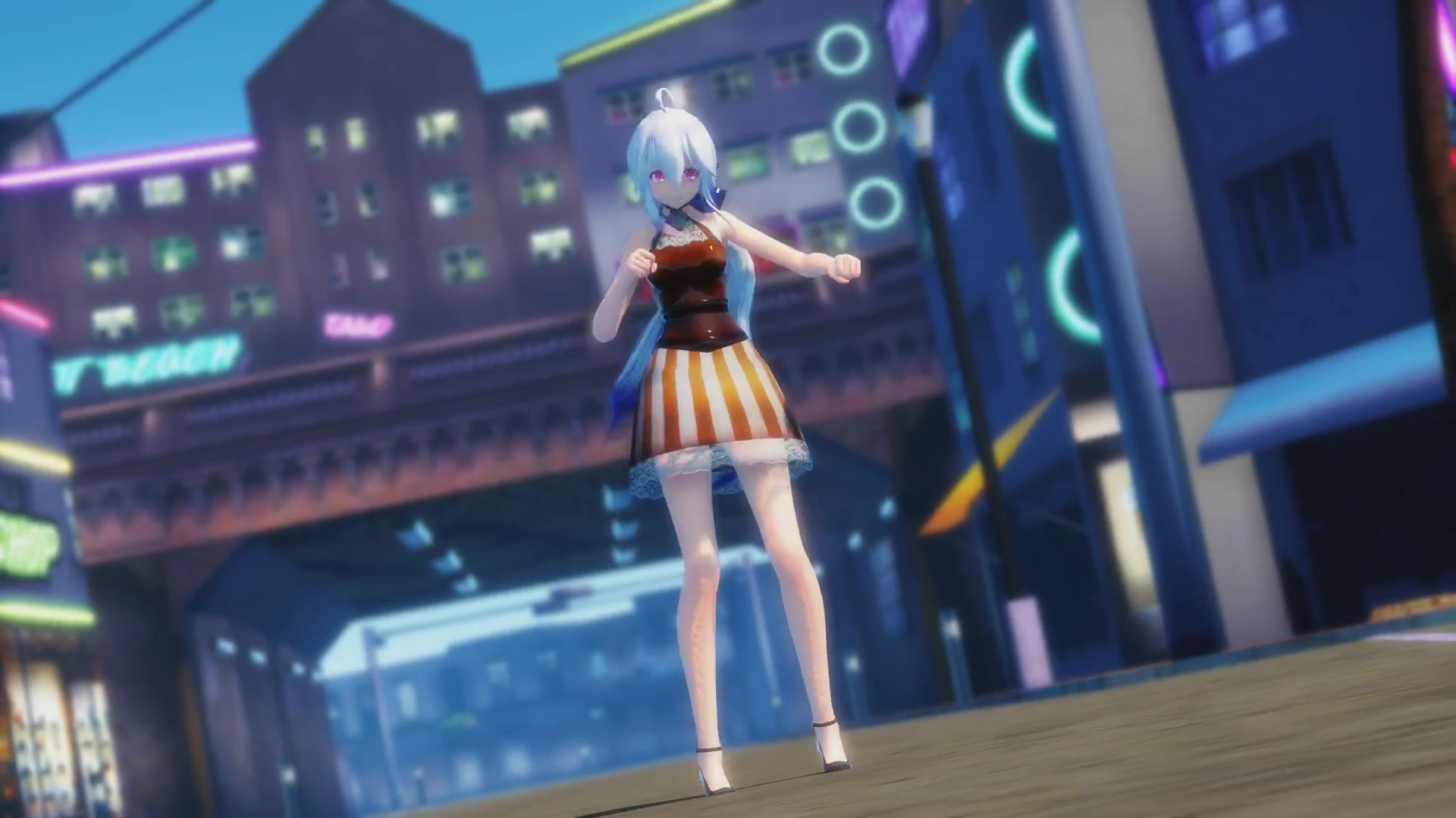 Ray-MMD】ぴんこすてぃっくLuv (Haku Yowane)(1920X1080)_哔哩哔哩_bilibili