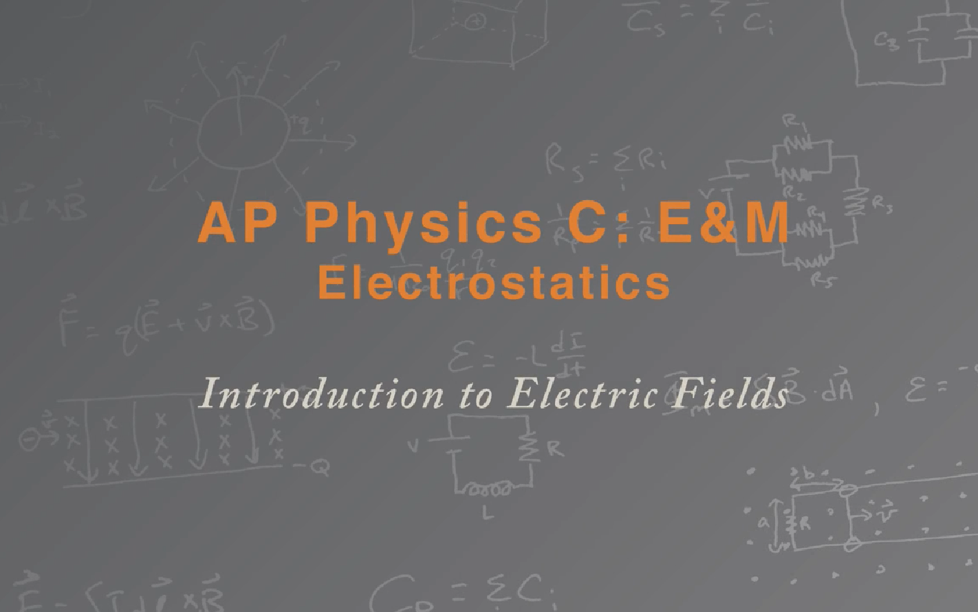 Electric Field and Potential -AP Physics C E&M_哔哩哔哩_bilibili