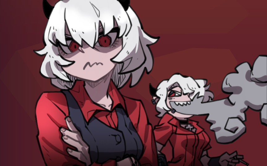 【Helltaker】有声漫画搬运 阴郁恶魔Marlina(官方短漫)_哔哩哔哩_bilibili