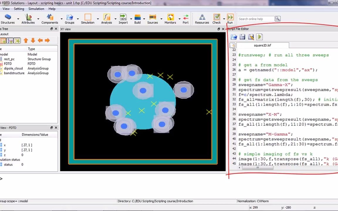 Scripting Basics Using Ansys Lumerical Scripting — Lesson 1 Part 1哔哩哔