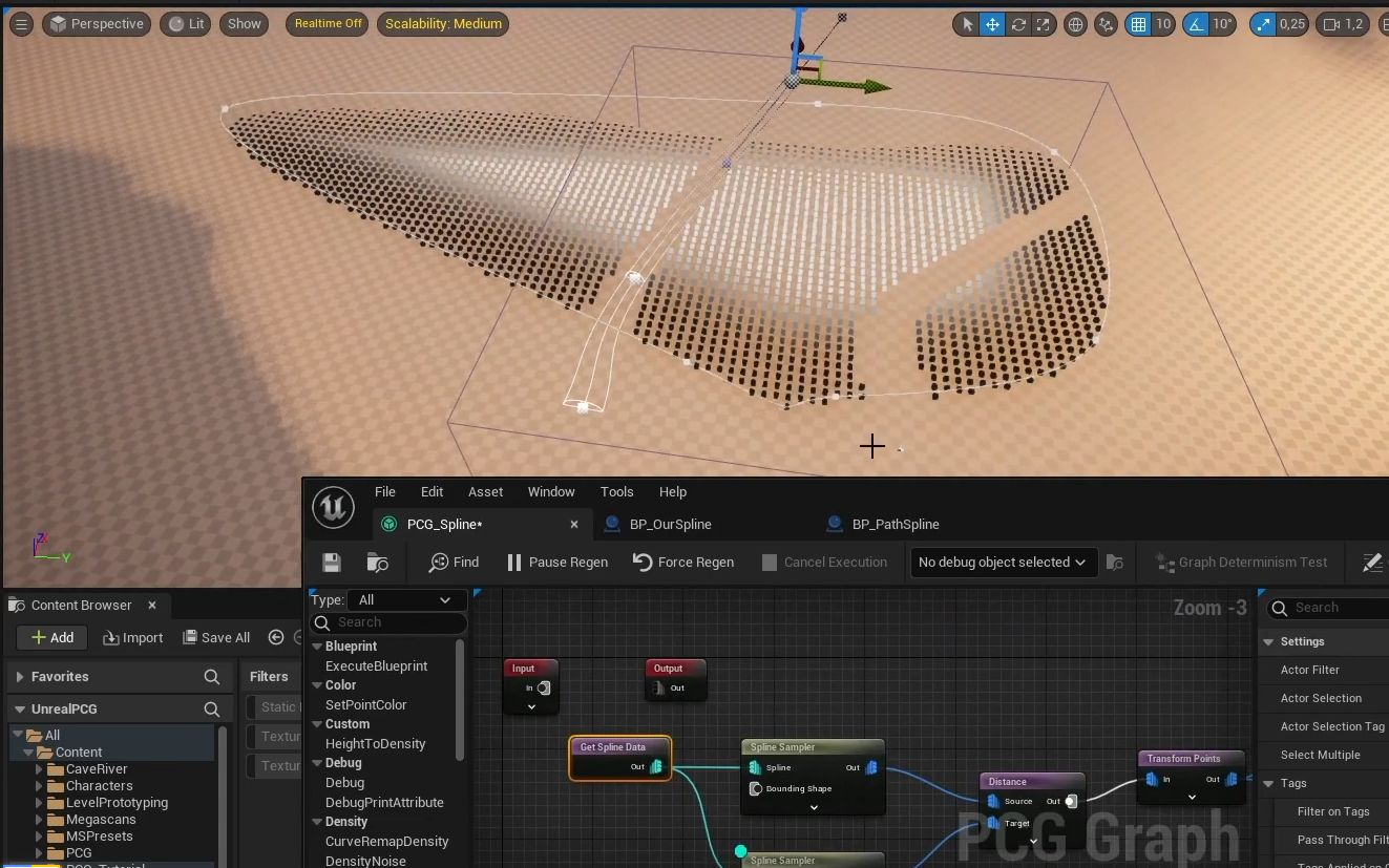 02-样条线_虚幻 5.2 预览版 PCG 教程-Game艺视界-Game艺视界-哔哩哔哩视频