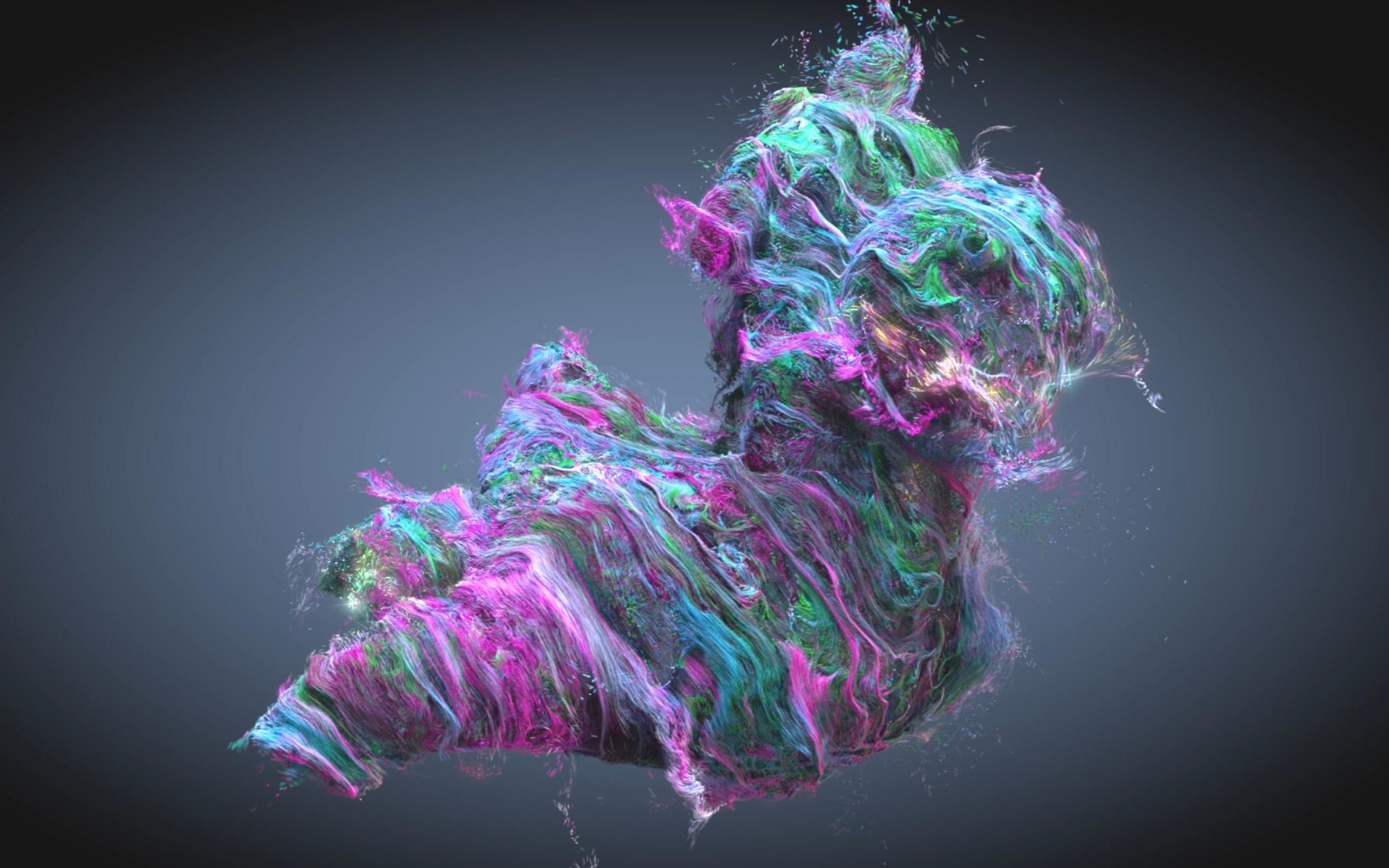 HOUDINI 粒子拉丝效果技巧分享（pop+pyro+redshift）_哔哩哔哩_bilibili