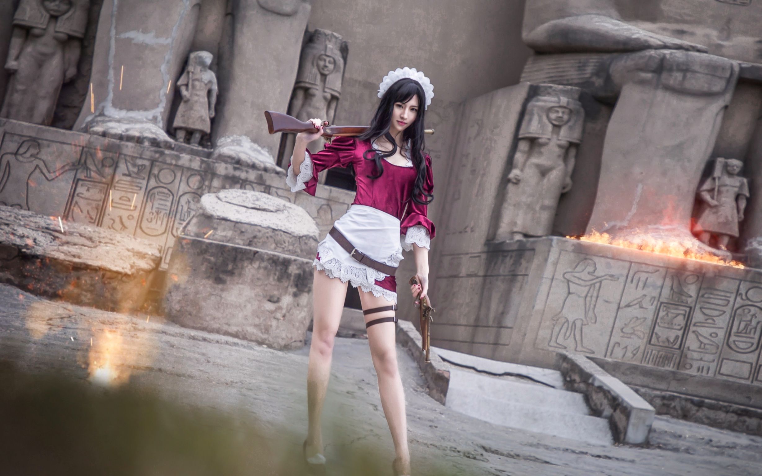 【神还原-第九期】《海贼王》baby-5 cosplay MV「极光映像」_哔哩哔哩_bilibili