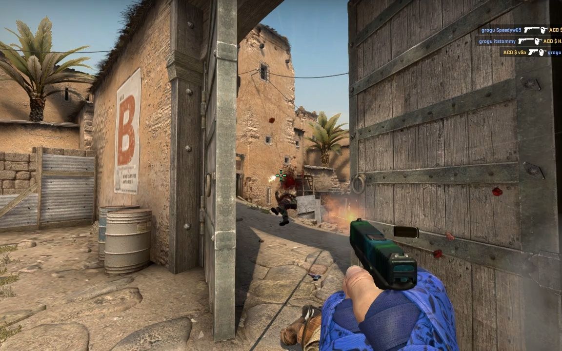 【CSGO】炙热沙城 II GLOCK 五杀1v4 (ESEA Main联赛)_反恐精英_精彩集锦