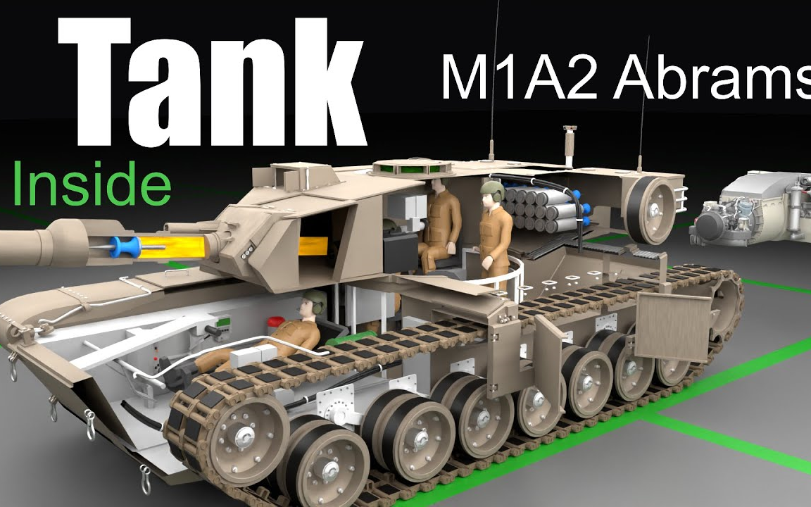 M1A2艾布拉姆斯坦克如何运作？ 【Jared Owen】_哔哩哔哩_bilibili