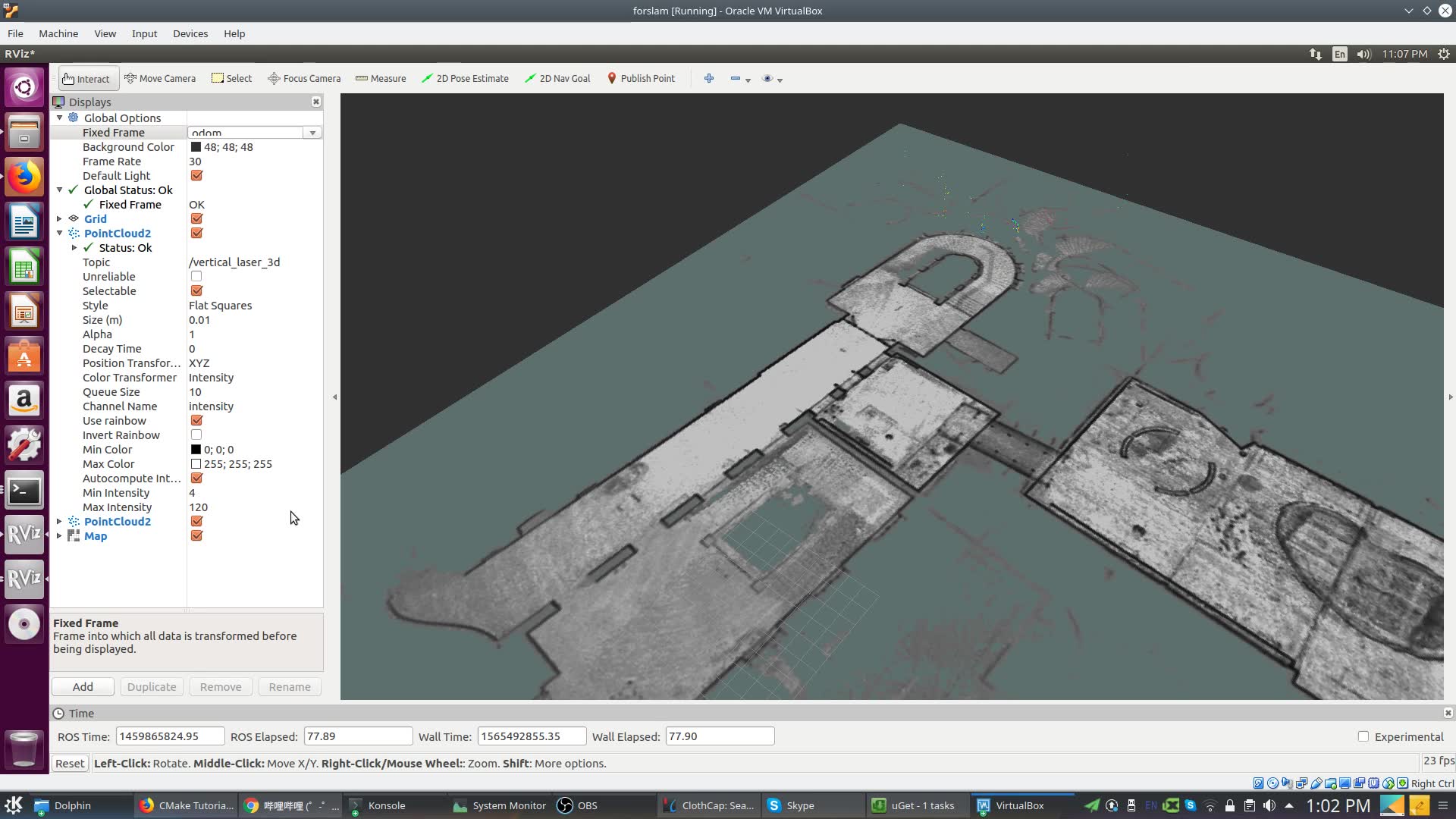 3D cartographer SLAM 回放测试_哔哩哔哩_bilibili