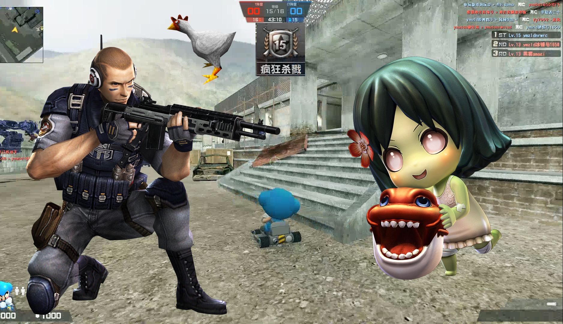 【CSOL神刃】超冷门地图废弃工厂征战全明星模式实况！化身冰雪领主剑刃风暴疯狂连杀！安装C4炸弹杀敌拿下胜利！-神刃同学-神刃同学-哔哩哔哩视频