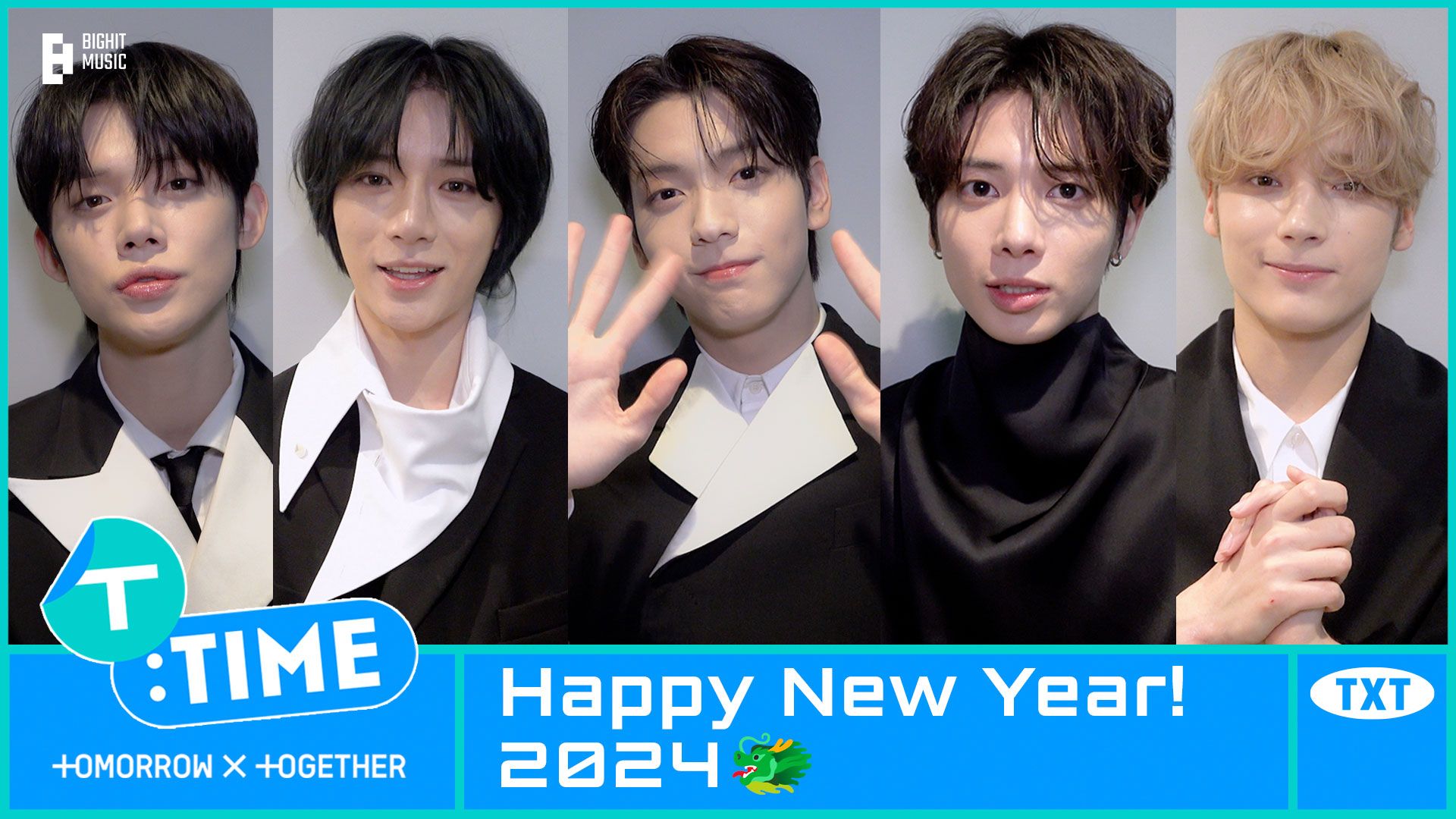 [T:TIME] Happy New Year 2024 - TXT-TXT_OFFICIAL-TXT_OFFICIAL-哔哩哔哩视频