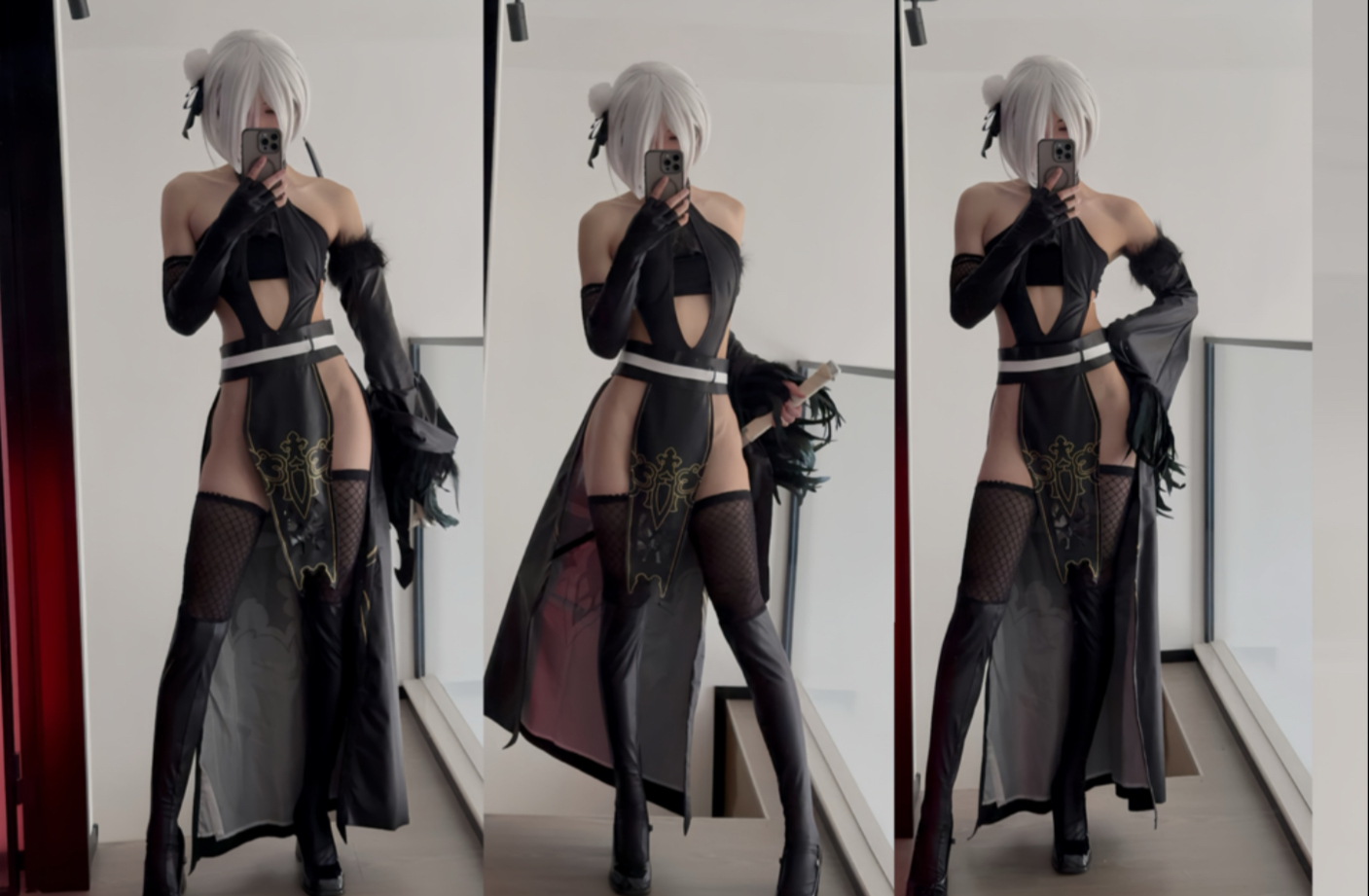 直男依旧最爱戴白发（2B）-Bat酱-Bat酱-哔哩哔哩视频