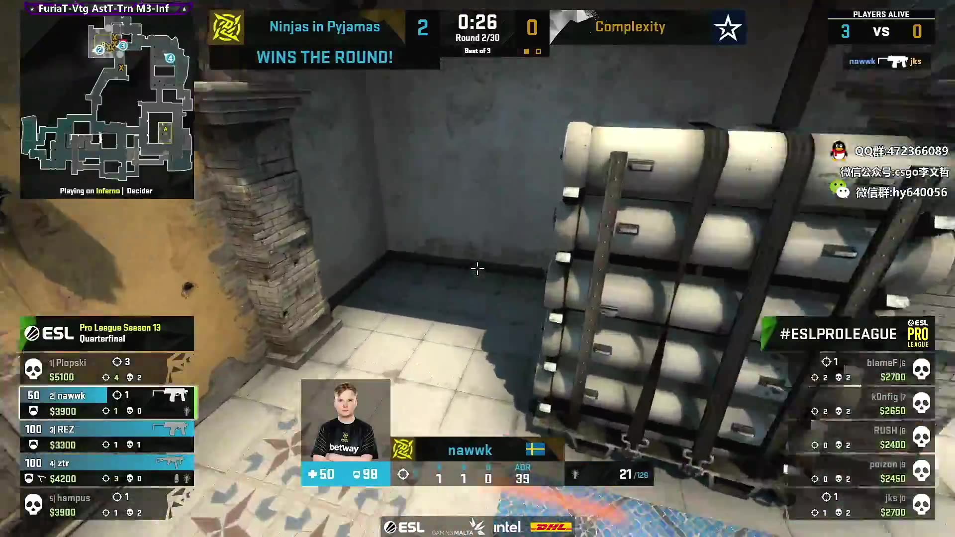 【FS】EPL S13 6进4淘汰赛 NIP vs COL_哔哩哔哩_bilibili