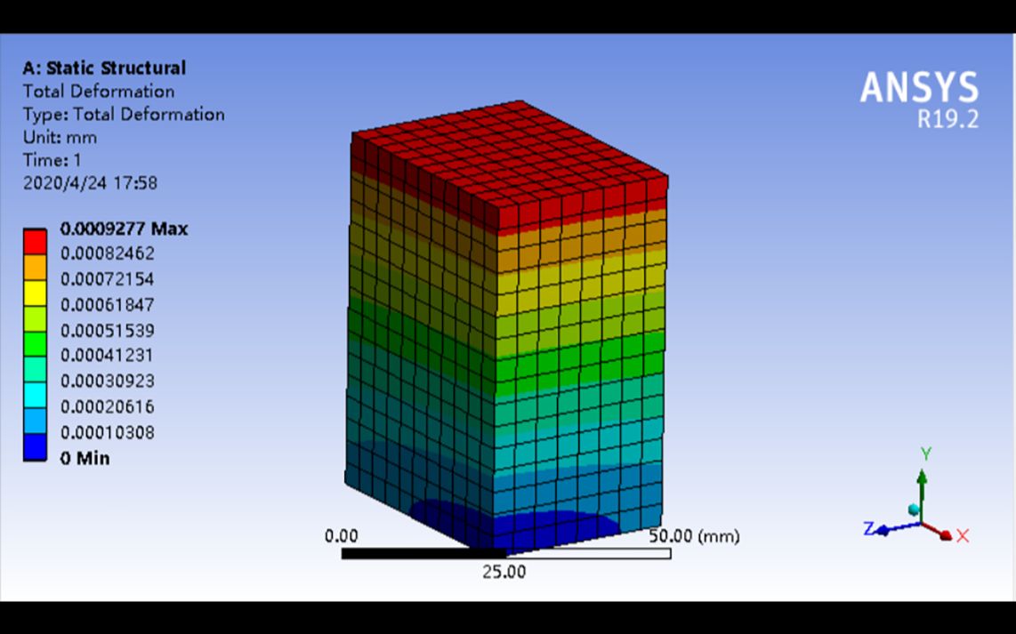 【ANSYS19.2】【CATIA V5】3分钟搞定静力学有限元分析_哔哩哔哩_bilibili