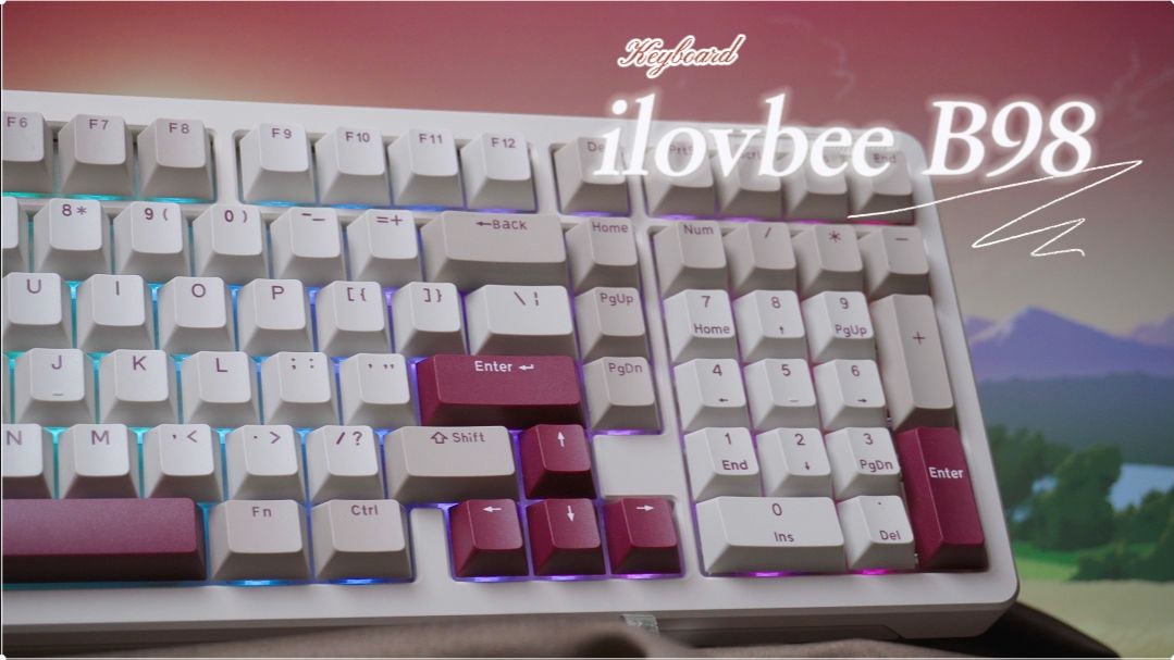 更大更长却不加价？大配列胶坨坨又添一员！269元起的2u0 类98配列胶坨坨——ilovbee B98体验分享~-法猪猪_Aus-法猪猪_Aus-哔哩哔哩视频