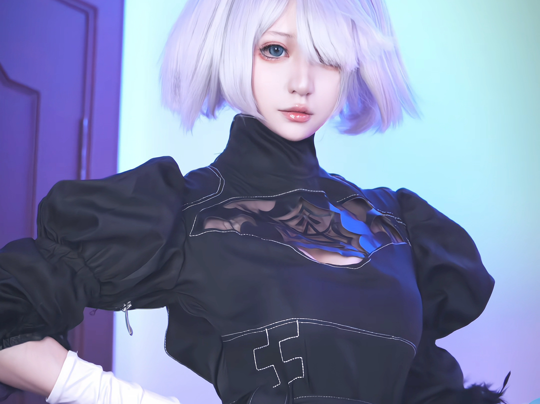 谁动了我的进度条？快进看2b小姐姐摘眼罩-石神千梨-石神千梨-哔哩哔哩视频