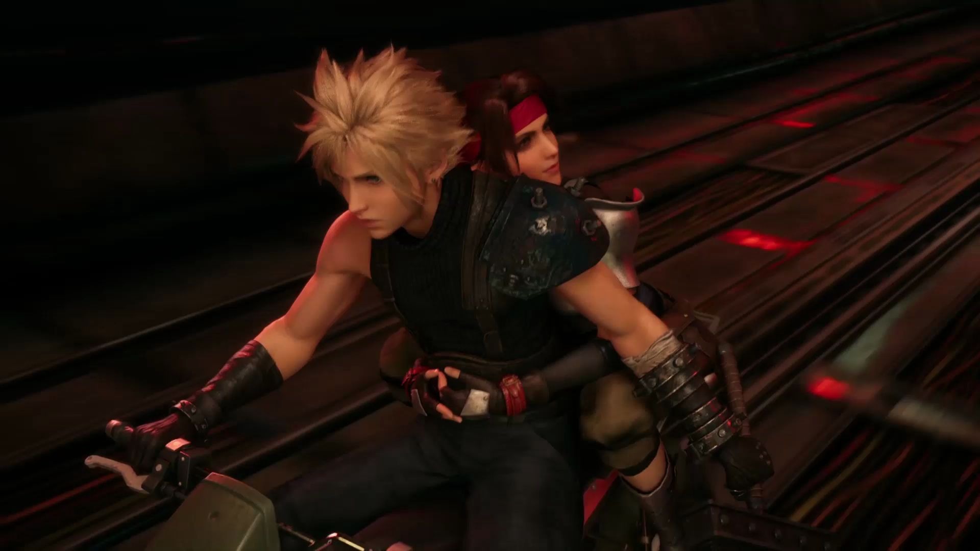 最终幻想7重制版 骑摩托赢后宫？摩托奖杯特别CG【FF7RE】_哔哩哔哩_bilibili